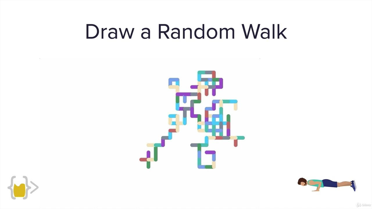 Turtle Challenge 4 - Generate a Random Walk | 100 Days of Code: The Complete Python Pro Bootcamp