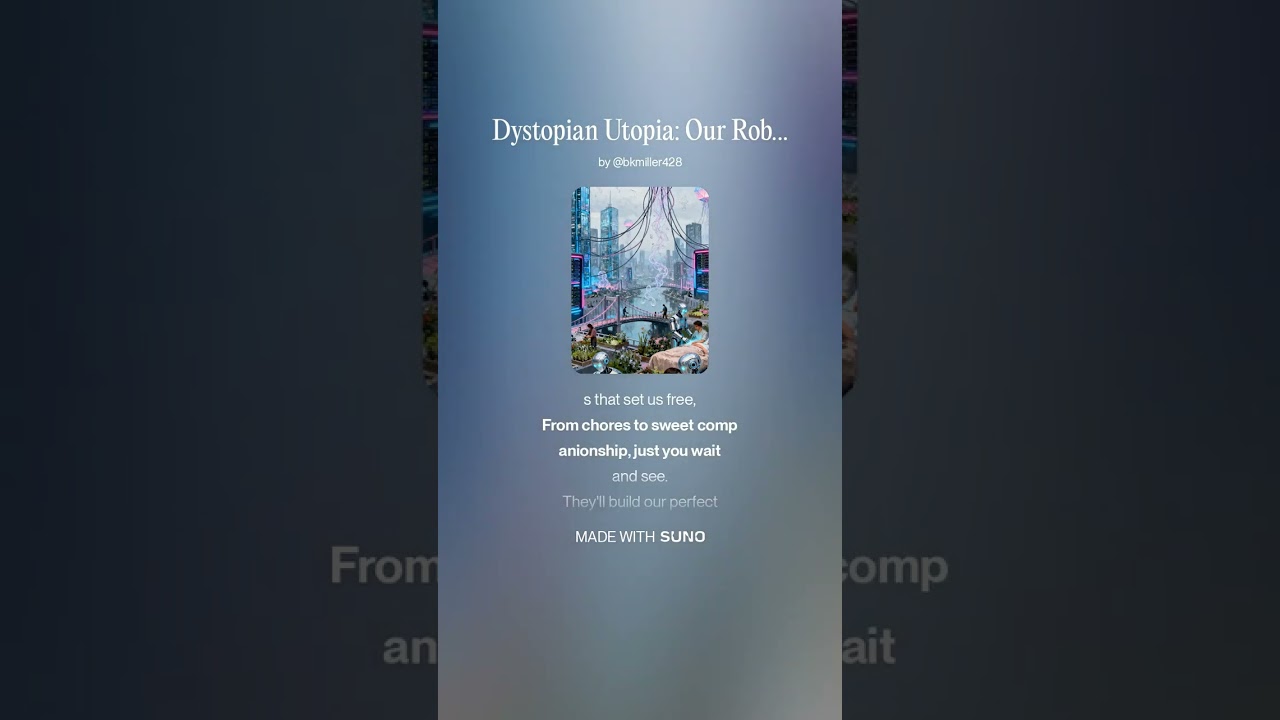 Dystopian Utopia:  Our Robotic Future Lyrics