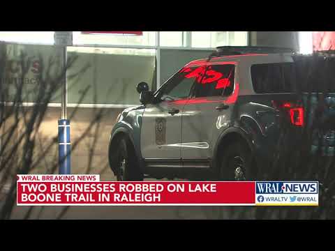 2 businesses robbed on Lake Boone Trail in Raleigh