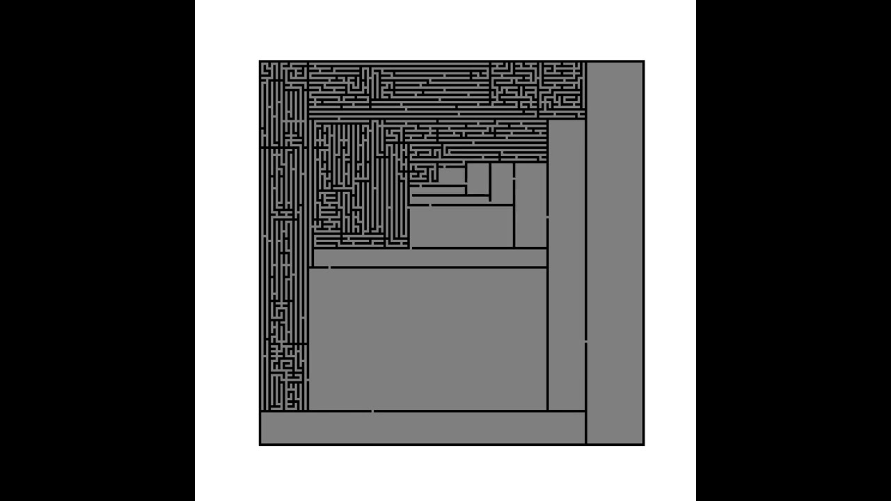 Recursive Division maze animation