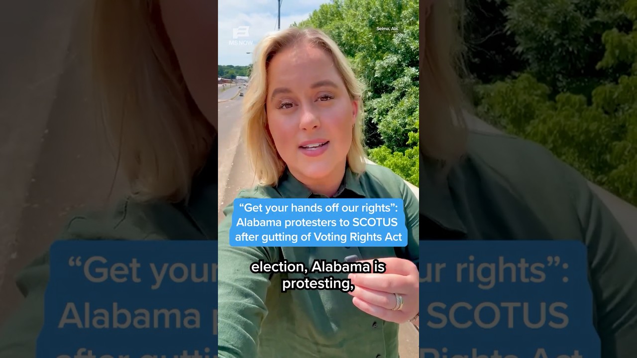 'Get your hands off our rights': Alabama protesters to SCOTUS after gutting of Voting Rights Act