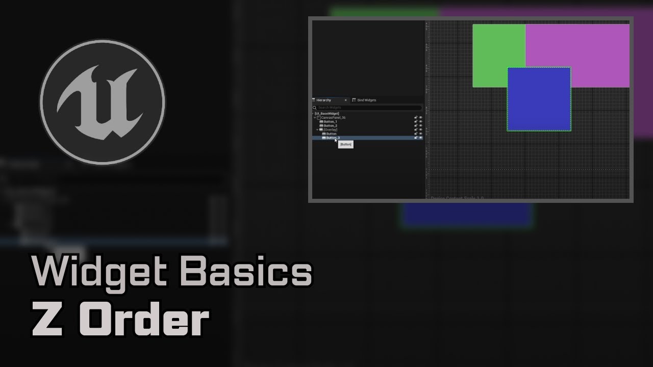 UE5 - Widget Basics (Part 2): Z Order