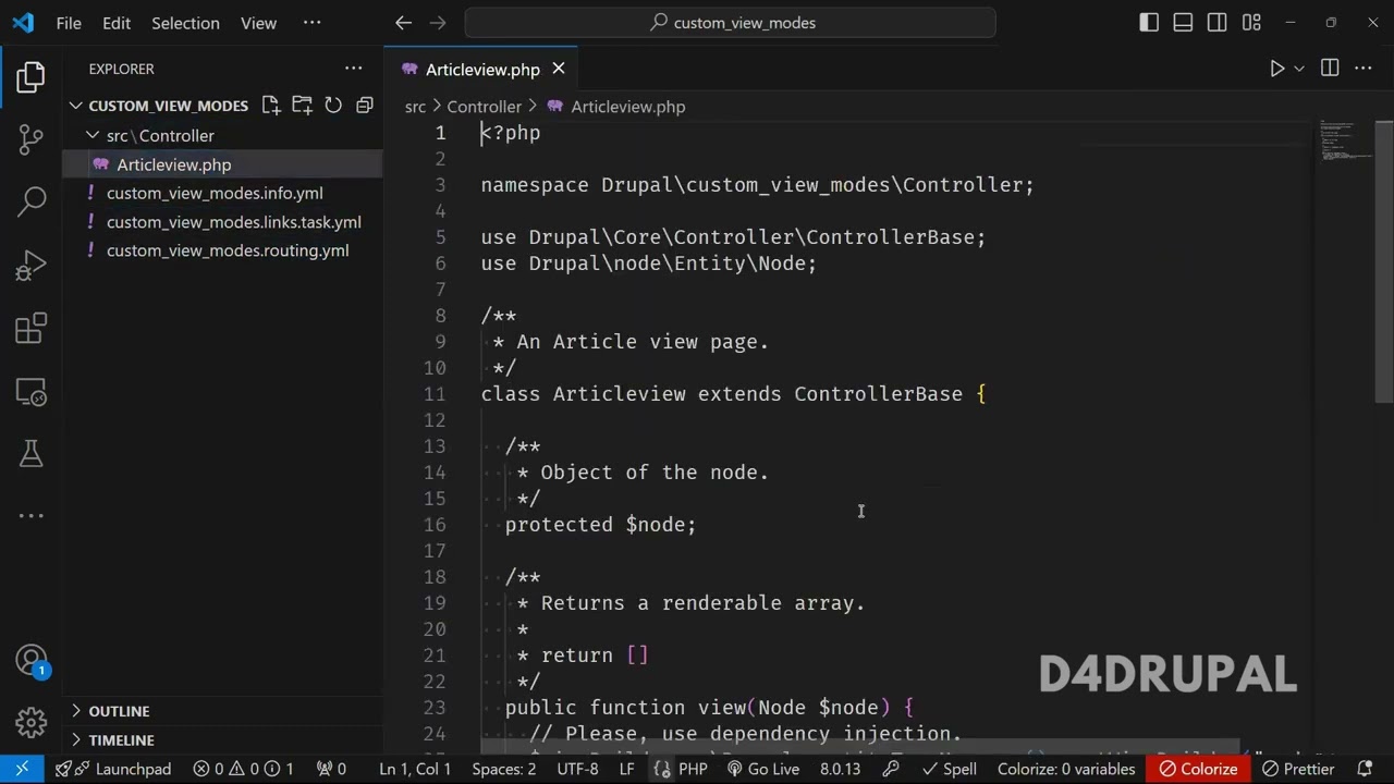 How to use custom view modes in Drupal 10, Drupal 9, Drupal 8 | D4Drupal