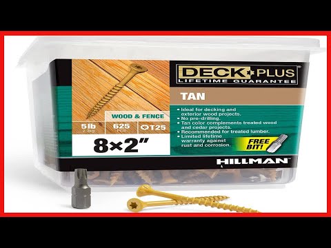 Great product - Deck Plus 48414 Wood Screws #8 x 2", Tan, 5lb Box