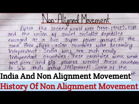 Non Alignment Movement History Essay | Notes On Non Alignment Movement UPSC | NAM Importance Essay