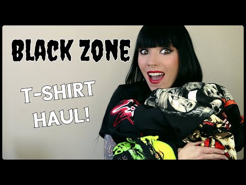 CLOTHING HAUL! | Black Zone T-Shirts & Try On! | #Dossier