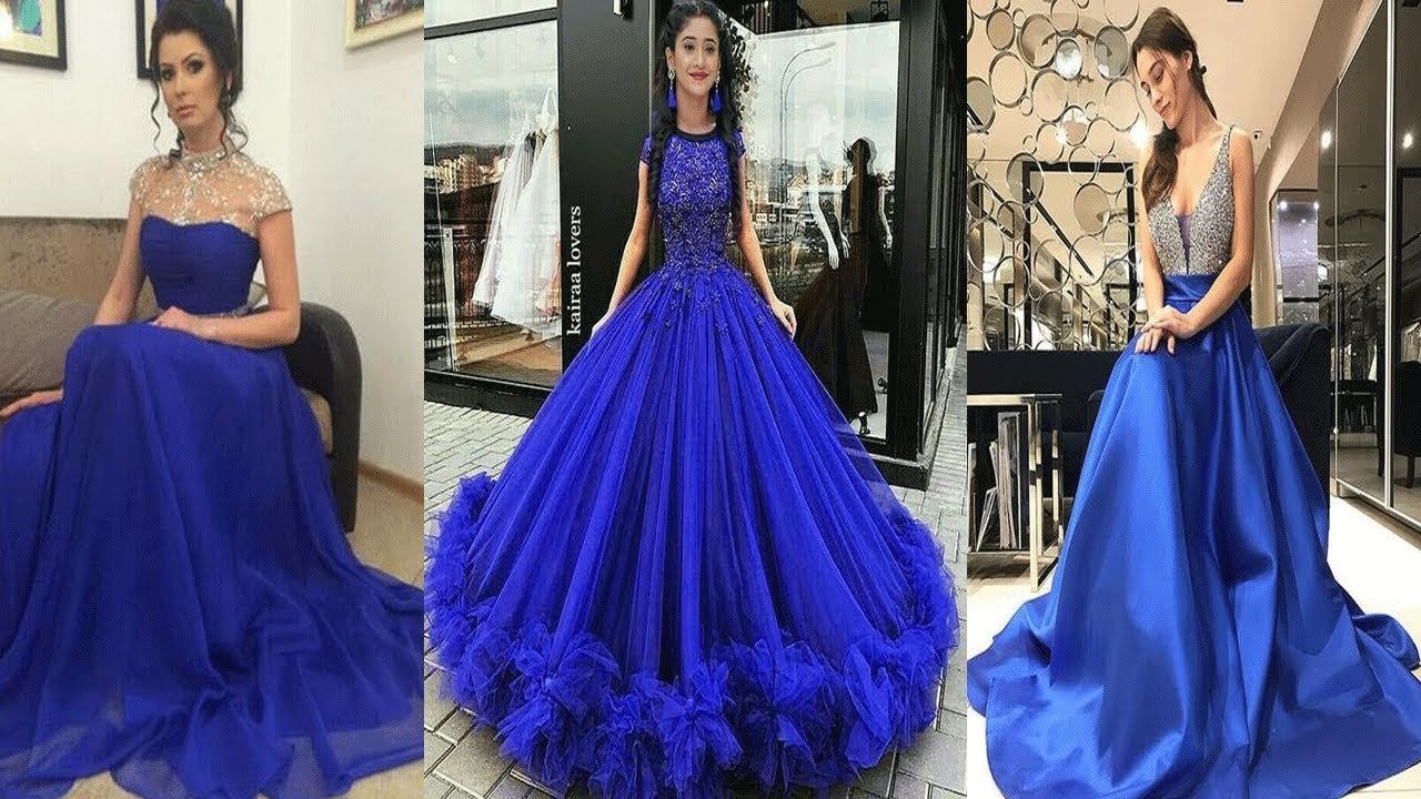 Stylish Royal Blue Evenings Gowns Dresses||Blue Mermaid Gowns||Royal Blue Prom Maxi Dress For Party