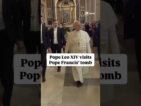 Pope Leo XIV Makes a Surprise Visit to the Tomb of Pope Francis and Prays to the Virgin Mary