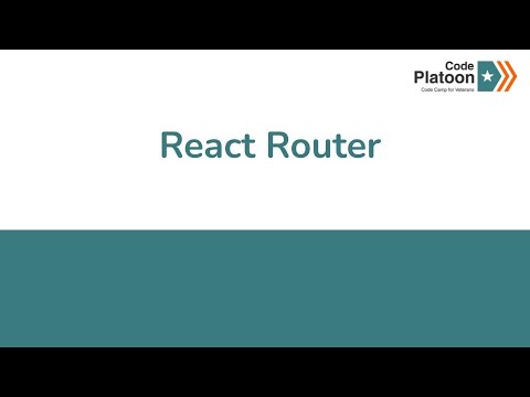 W17D4: React Router