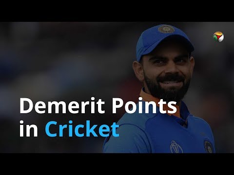 Demerit Points in cricket