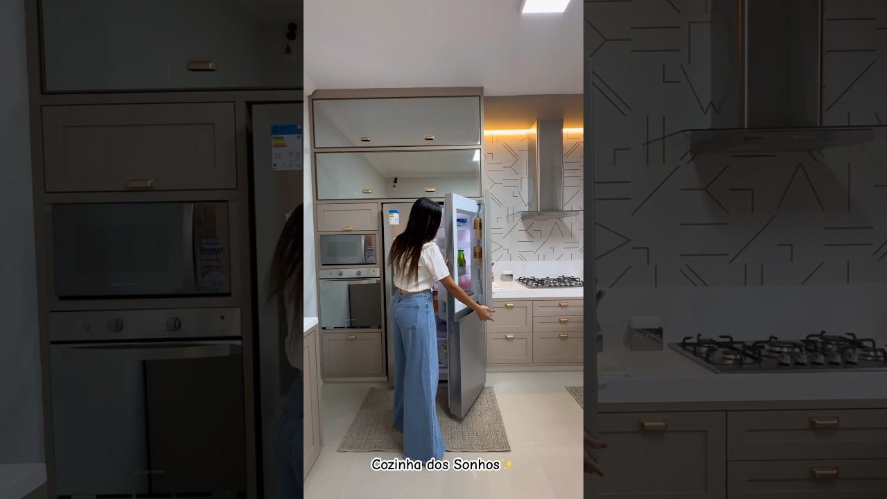 Cozinha dos SONHOS ✨ #cozinhaplanejada  #cozinha #cozinhadecorada #geladeiras #designerdeinteriores