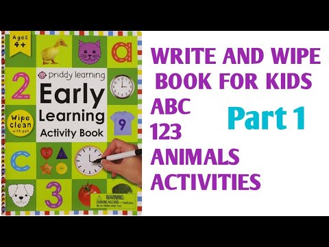 Roger Priddy’s spiral bound Wipe Clean: Early Learning Activity Book offers essential
