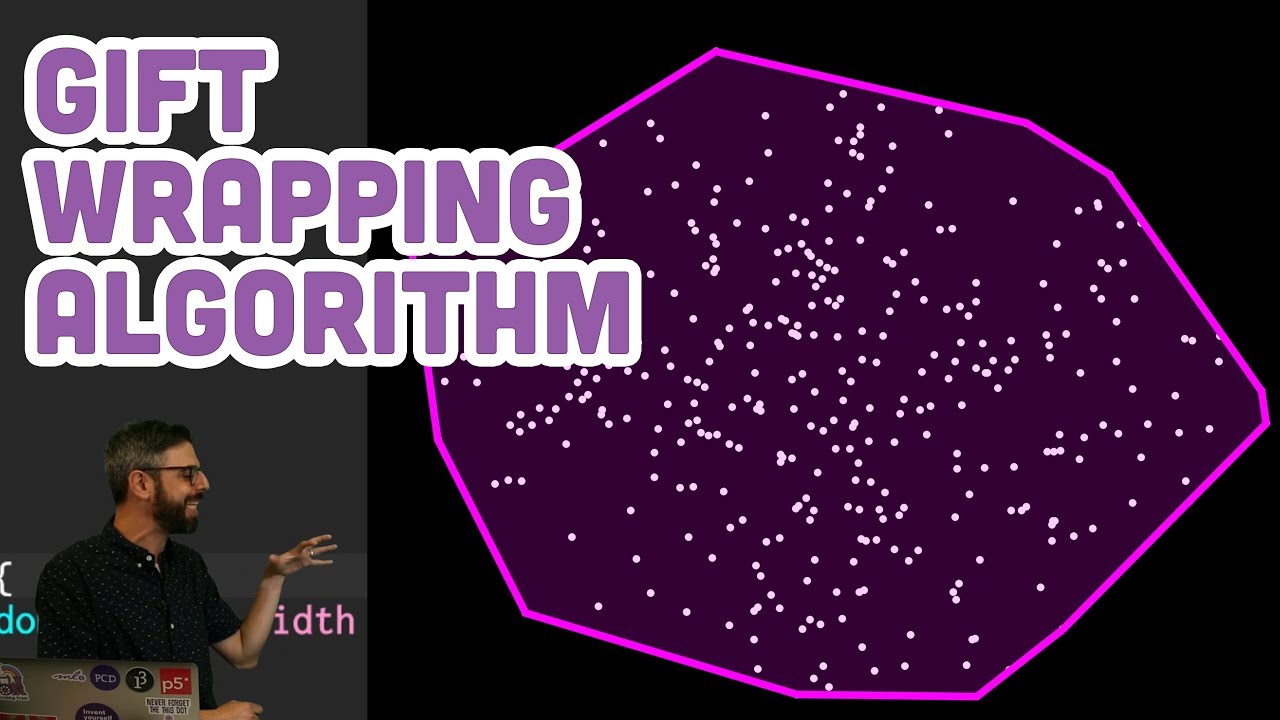 Coding Challenge #148: Gift Wrapping Algorithm (Convex Hull)