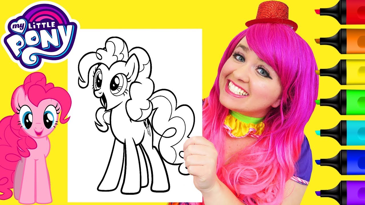 Coloring Pinkie Pie My Little Pony Coloring Page Prismacolor Markers | KiMMi THE CLOWN