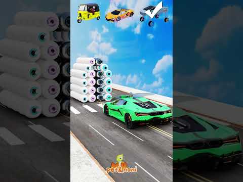 CarsπΊ vs M.r noni and Ball Part 94 BeamNG.Drive #skidibitoilet #beamngdrives