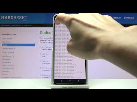 MOTOROLA Edge 20 Lite Secret Codes