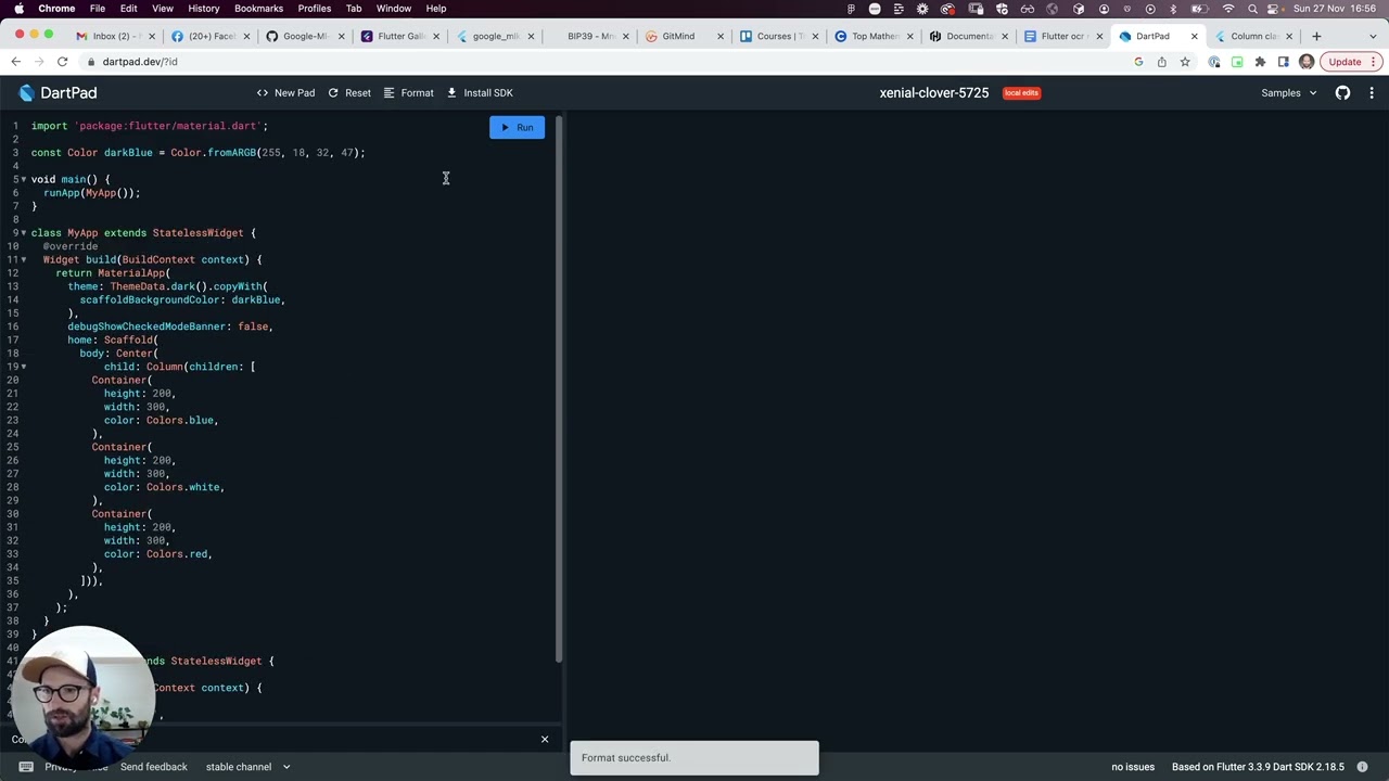 Flutter layout - Columns and Rows