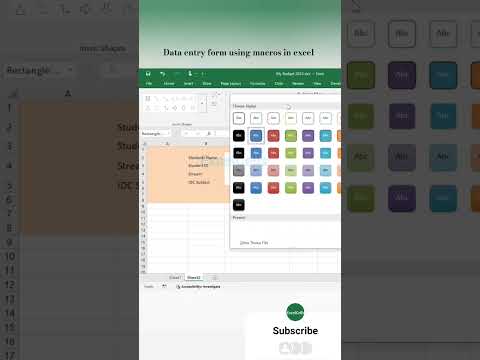 How to create a data entry form in excel using macros #excelcells #excel #macro