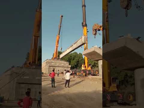 PSC Girder launching @constructionsiteswork #construction