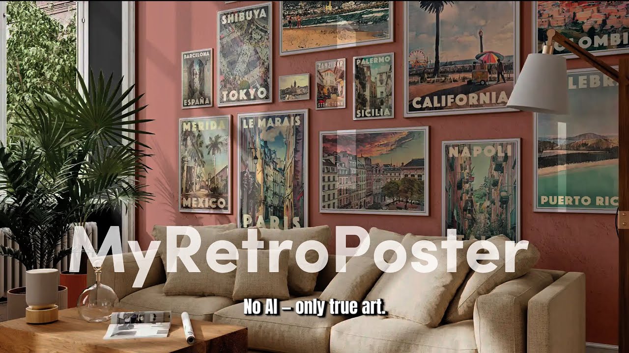 Limited Edition Retro Travel Posters | Myretroposter by French Artists Alecse & Cha