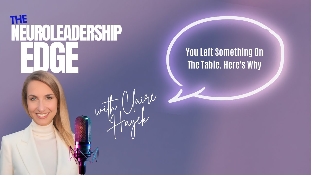 You Left Something On The Table. Here's Why