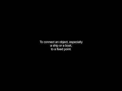 anchored video Dictionary meaning and pronunciation