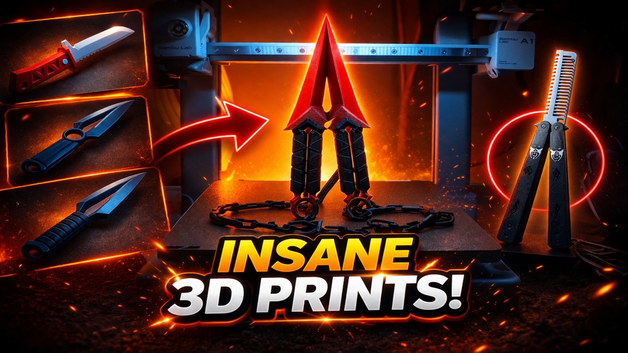 Valorant Knife in Real Life! 3D Print Build 🤯
