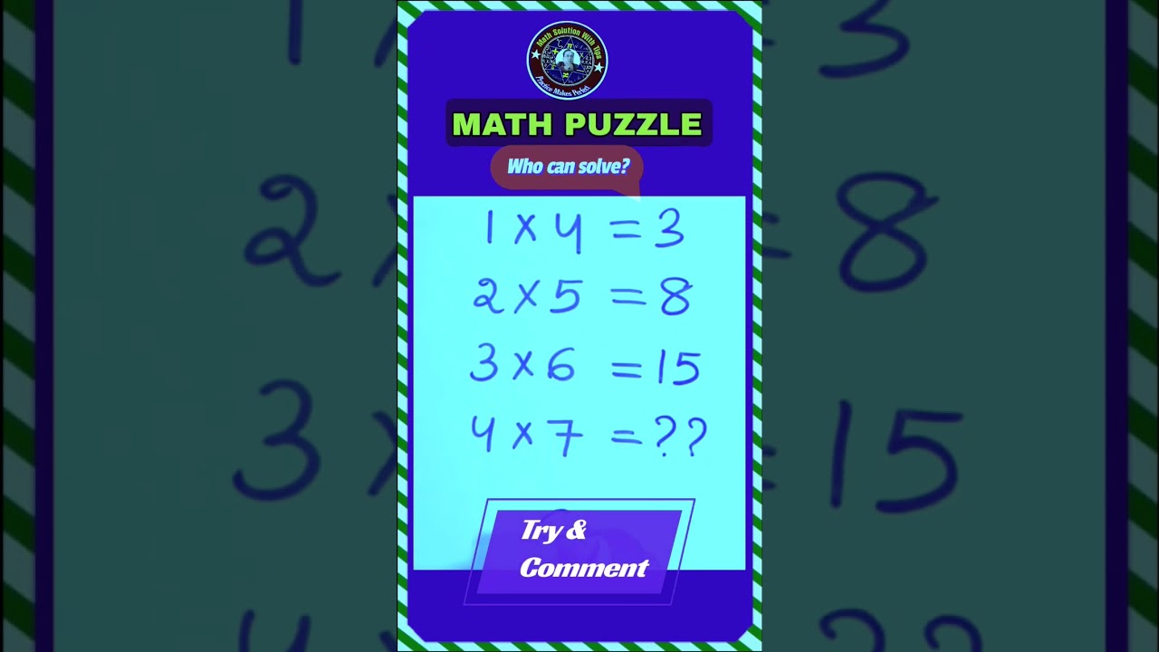 Number sequence puzzle | Puzzle with solution | #puzzle #math_solution_with_tips