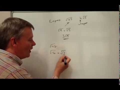 3 Minute Math - surd root 45 to k root 5