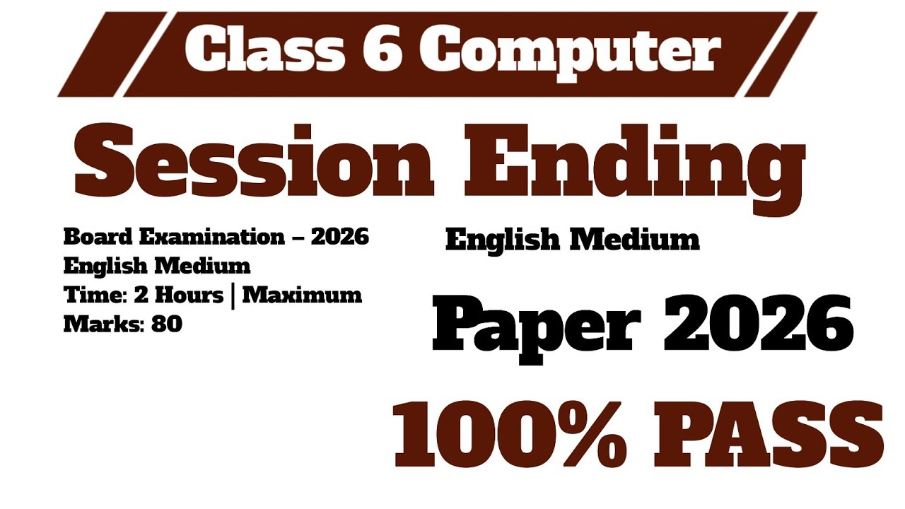 Class 6 Computer Exam 2026 🔥 | Kendriya Vidyalaya Session Ending Question Paper | Most Important MCQ