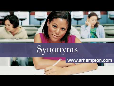 What is a Synonym? | Grammar Tutorial