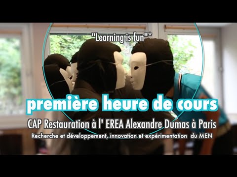 Première heure de classe en CAP Restauration #eduinov