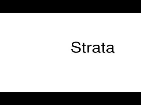 How to pronounce Strata