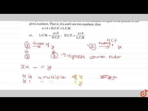 (vi) The H.C.F. of given numbers is always is a factors of their L.C.M.