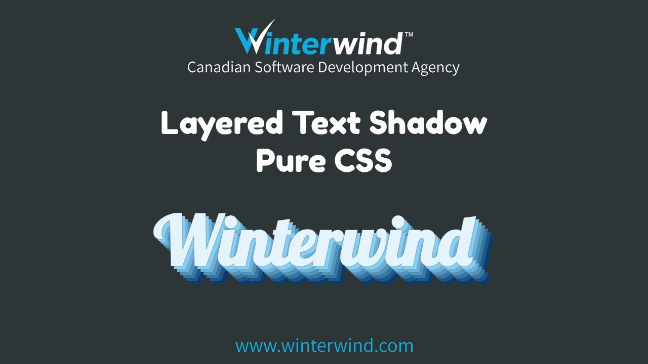 Layered Text Shadow with CSS