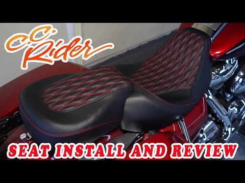 C.C. RIDER TWO PIECE TOURING SEAT FOR HARLEY DAVIDSON - INSTALL AND REVIEW - PART 2