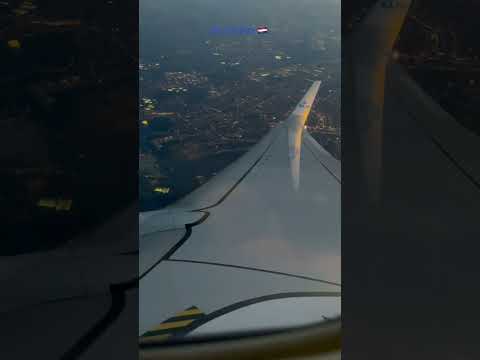 KLM Flight Amsterdam to Brussels 🛫 Departure from Schiphol Airport