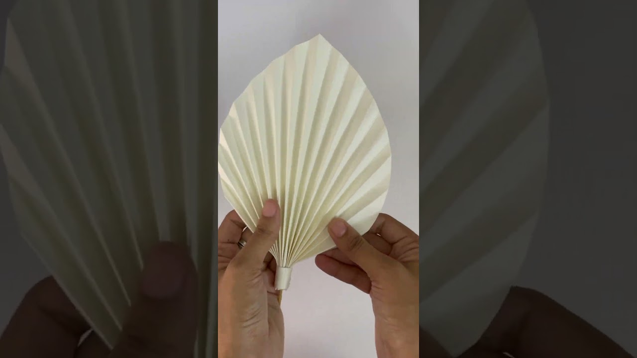 Palm leaf making/diy paper leaf #diy #paperleaf #papercraft