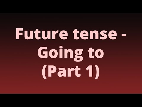 Spanish Future Tense - Going to (Part 1)