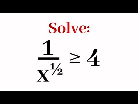 Watch Me As I Solve This Fractional Power Inequality In Seconds! - SAT, ACT Math