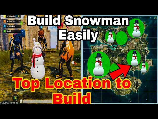 How to build a snowman in BGMI to get a legendary outfit for free