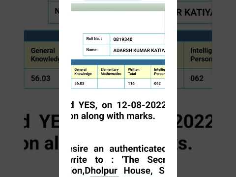 UPSC CDS II (2021) Marksheet #Result #OTA #Indian army #INDIA #BHARAT