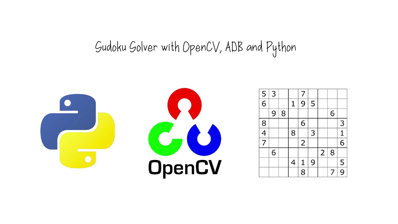 sudoku solver using OpenCV, Python, ADB