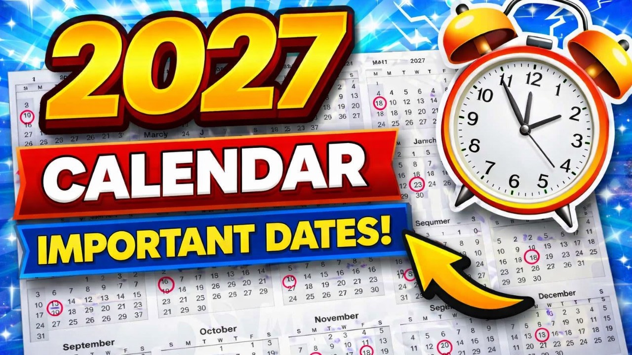 Full Year 2027 Calendar US Holidays and Important Dates | Calendar 2027 PDF
