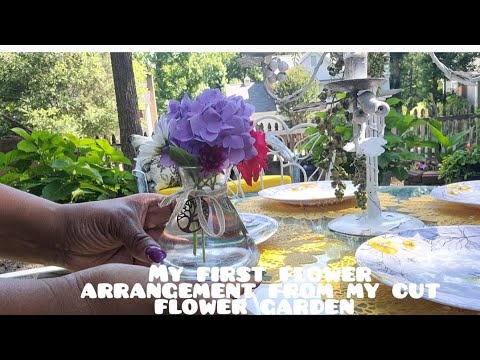 A gorgeous flower arrangement from my cut flower garden