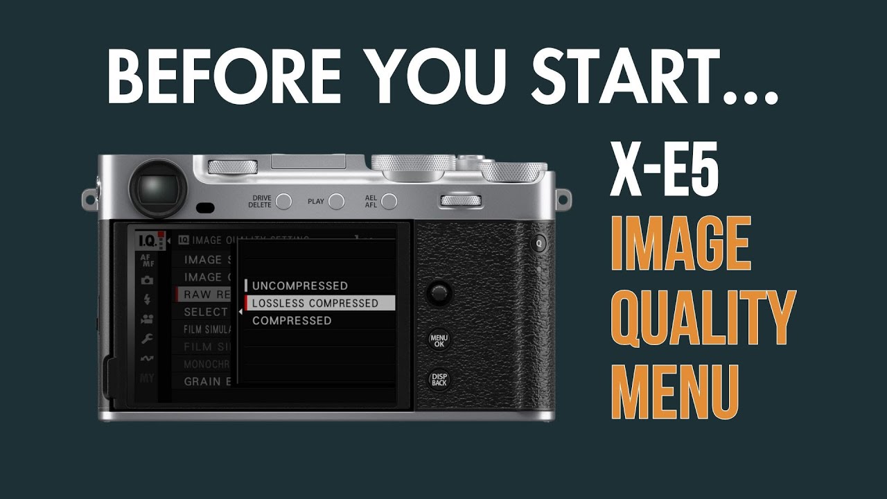 Fujifilm X-E5 Image Quality Basic Settings