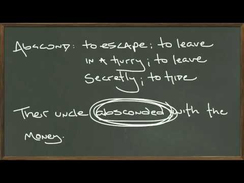 Word Up: Abscondeo