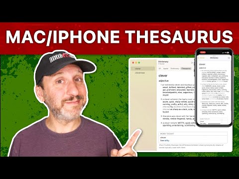Using the Built-in Thesaurus on Your Mac, iPhone or iPad