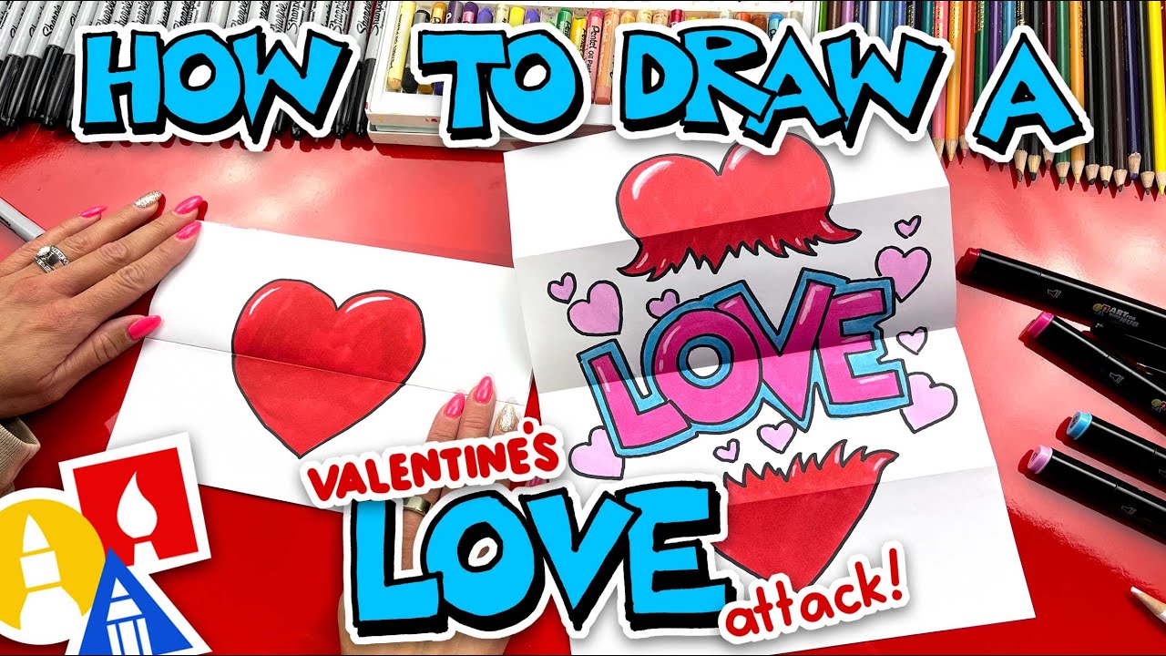 How To Draw A Love Attack Folding Surprise