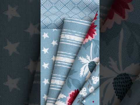 Shop New Red White & Blue Floral Fabrics! #fabrics #fabrichaul